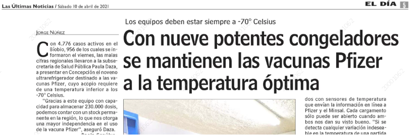 Haier Biomedical Approved by Chile's Vaccination Department